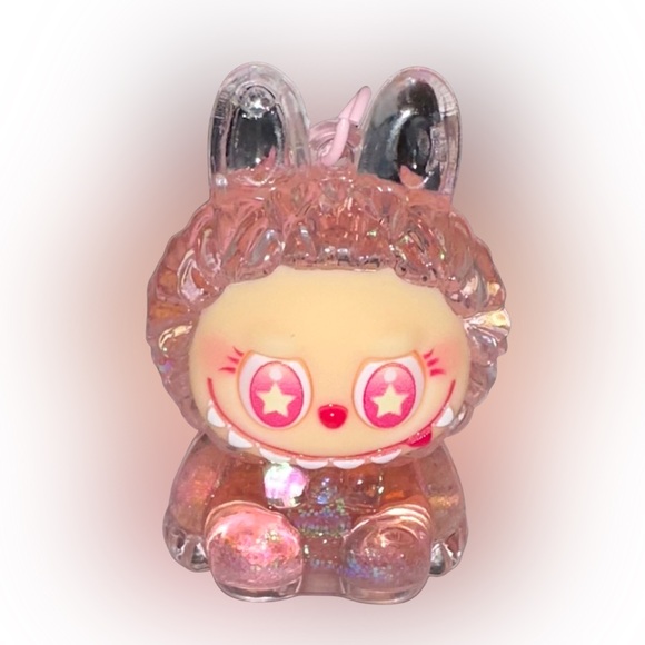 Source Unknown | Other | Labubu Crystal Quicksand Keychainbag Charm ...
